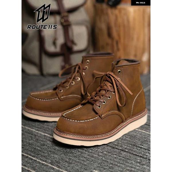 ヴィンテージ メンズ オートバイ バイク ブーツ 牛革 ブーツ 牛革シューズ デザート ブーツ ワーク オートバイ バイク スニーカー EU 35-44 カスタム パーツ アクセサリーWith or install Professional...