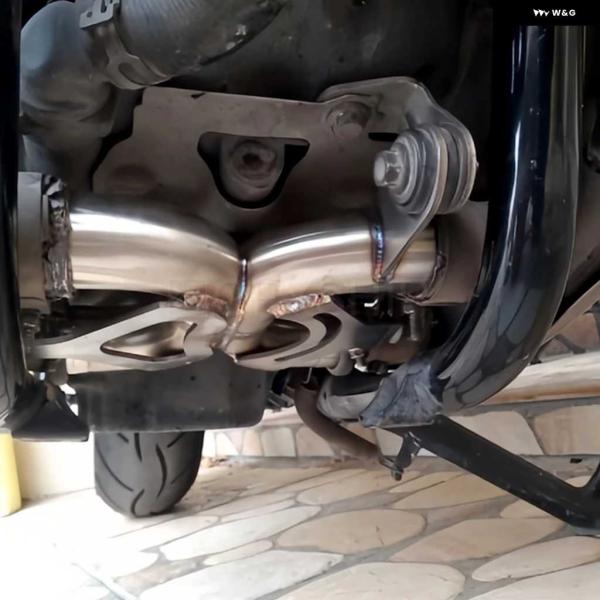 トライアンフ THRUXTON / R 2016-20 THRUXTON 1200 ESCAPE オートバイ バイク エキゾーストマフラーリンク パイプ スリップオン カスタム パーツ アクセサリーHign-concerned Chemic...