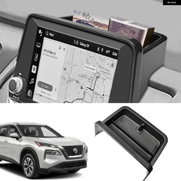 日産 エクストレイル ローグ 2021-24 2025 センター コンソール スクリーン裏 ダッシュボード 収納 オーガナイザー インテリア アクセサリー カスタム パーツ アクセサリーProduct shape:RectangleSpec...