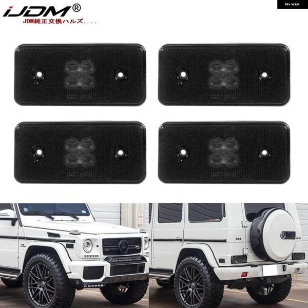 フロント/リア サイドマーカーランプレンズ メルセデスAMG W463 G クラス G500 G550 G55 G63 2002-2014 サイド マーカーライト 対応 カスタム パーツ アクセサリーHign-concerned Chemi...