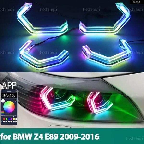 BMW Z4 E89 2009-2016 RGBカラフルダイナミックライトエンジェルアイリングLED M4 スタイル アプリ コントロール DRL ウィンカーライト カスタム パーツ アクセサリーHign-concerned Chemica...