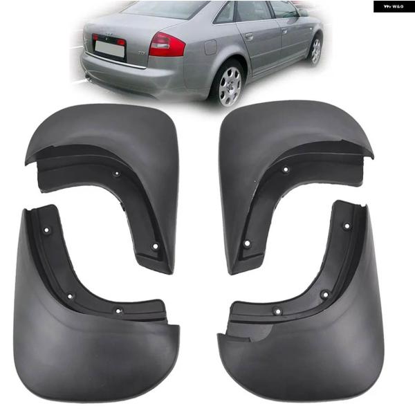 セット マッド フラップ 1998~2005 アウディ A6 C5 セダン マッド フラップ スプラッシュガード マッドガード 2002-04 01 2000 1999 アクセサリー カスタム パーツ アクセサリーSpecial Featu...