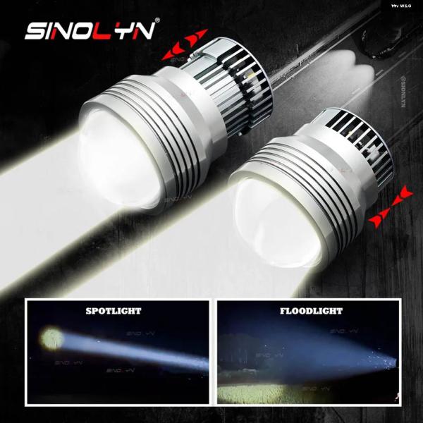 81000LM LEDスポットライト 投光器 リトラクタブルLEDライト 6000K プロジェクターレンズ ヘッドライト 車 バイク 用 カスタム パーツ アクセサリーWattage:47W/pcColor Temperature:6000...