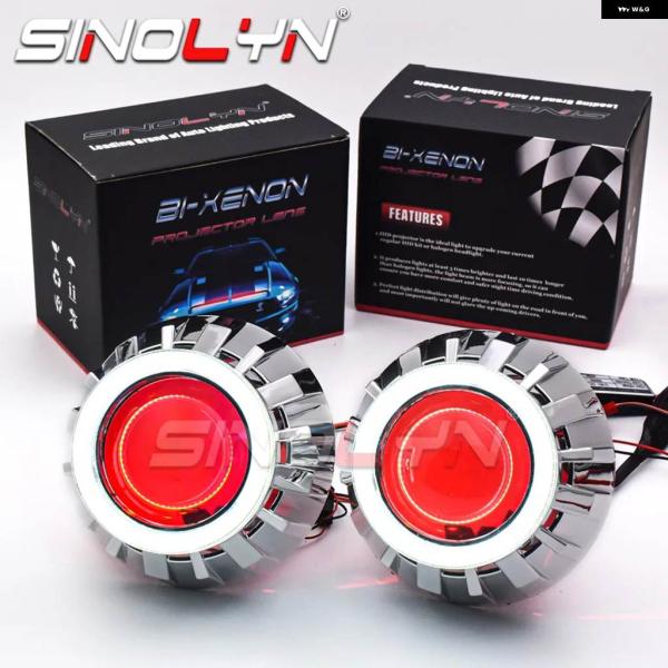 LED エンジェルアイズ デビル2.5 ヘッドライト プロジェクターレンズ バイ キセノン ハローリングレンズ HIDプロジェクターH4/H7車アクセサリー カスタム パーツ アクセサリーCertification:CEModel Name...