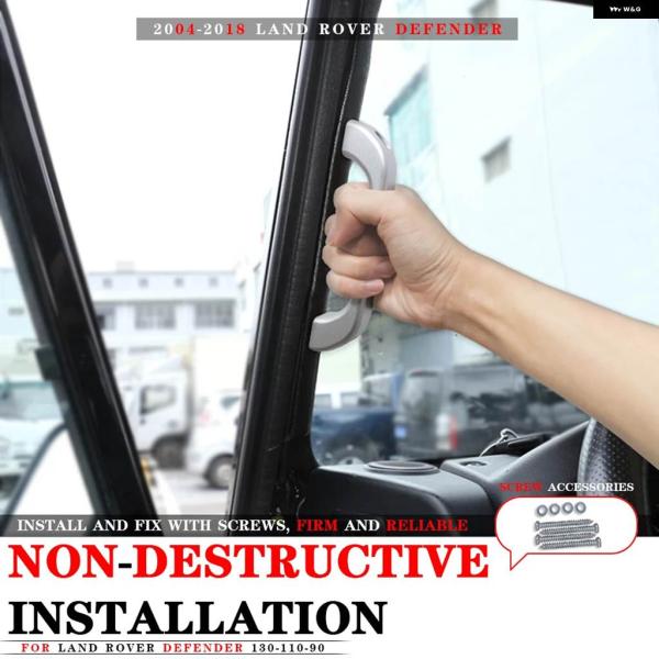 車用Aピラー グラブハンドル トリム アクセサリー ランドローバー ディフェンダー 90 110 2004-2018 カスタム パーツ アクセサリーHigh-concerned chemical:NoneOther Part Number:...