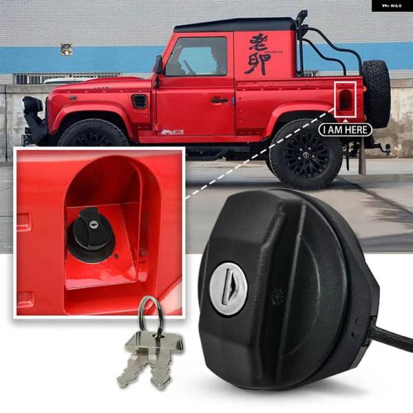 ランドローバー ディフェンダー TDCI ロック式燃料 フィラー キャップ キー2個付き - LR075664 LR032977 カスタム パーツ アクセサリーSpecial Features:Fuel Gas Cap Cover Tank...