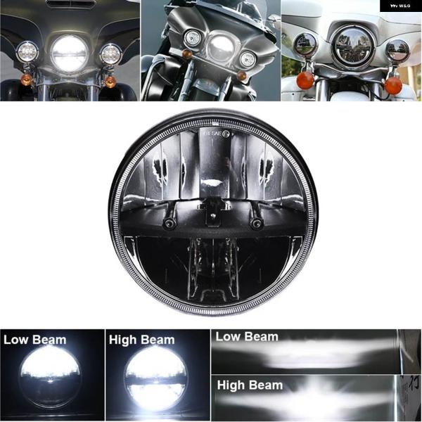 7インチ LED オート ヘッドライト ヤマハ ハーレー ロードキング 7インチ オートバイ ヘッドランプ H4 ハイ/ロービーム ホンダ CB 400 500 1300 カスタム パーツ アクセサリーHigh-concerned chem...
