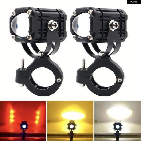 1ペア 汎用 オートバイ ヘッドライト フォグランプ 3570 25W LED補助運転ランプモトスポットライトアクセサリー ホンダ CRF1000L カスタム パーツ アクセサリーHigh-concerned chemical:NoneCo...
