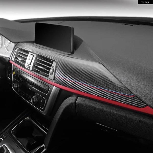 センター コンソール ダッシュボード パネル トリム ステッカー BMW F30 F32 F33 320I 335I 330I 3シリーズ 2015-2019 カーモールディングアクセサリー カスタム パーツ アクセサリーHigh-conc...