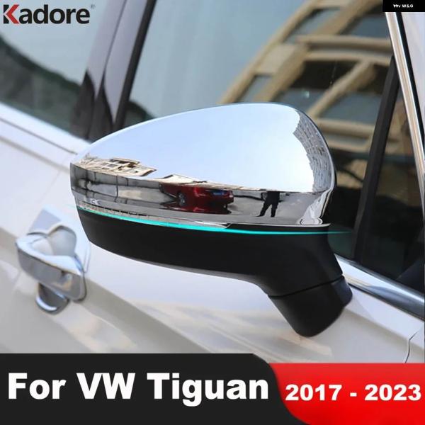 VOLKSWAGEN VW TIGUAN 2017-2020-23 クローム カーバックミラー カバー トリム サイドウィングミラー キャップカバー アクセサリー カスタム パーツ アクセサリーHigh-concerned chemical...