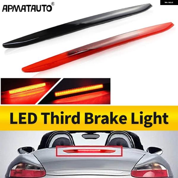 スモーク/レッドレンズ ハイレベルLED サードサードブレーキテールストップライト ボクスターロードスター 986 1997-2004 OEM# 98663105000 カスタム パーツ アクセサリーHigh-concerned chemi...