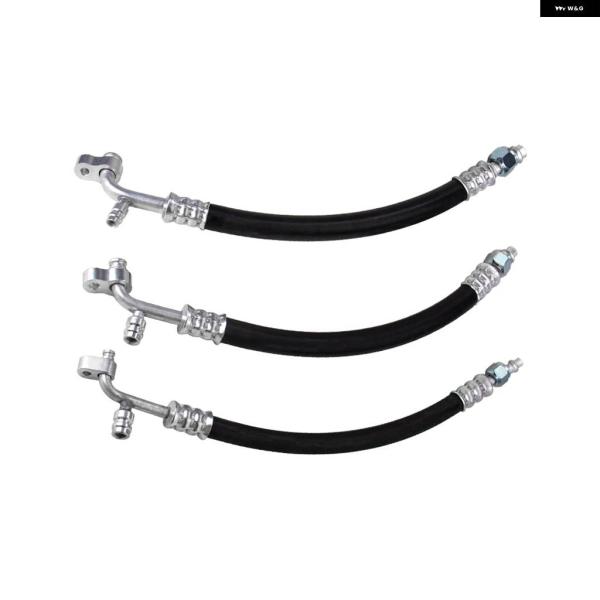 #6 #8 #10 厚肉A/Cホース アセンブリ R134A 90°バーブフィッティングナット サービスポート付き コンプレッサー ラジエーター ホース ACガス パイプ カスタム パーツ アクセサリーHigh-concerned chem...