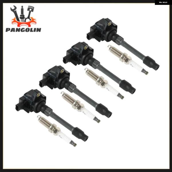 イグニッション コイル4個 イリジウム スパークプラグ 4個 2017-2020 ホンダ CRV UF781 95660 点火 システム イグニッション コイル 摩耗部品 カスタム パーツ アクセサリーHigh-concerned chem...