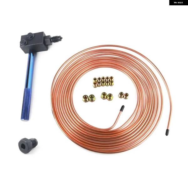 3/16 X 25フィート STRUMENTO DI SVASATURA DEL TUBO DEL FRENO ANTIRUGGINE SAE KIT LINEA FRENOINRAME ALESATURA EFFICIENTE PIP D...