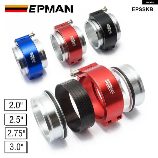 HDクランプ システム アセンブリ 排気Vバンドクランプクイックリリース2.0インチ/2.5インチ/2.75インチ/3.0インチOD排気/インタークーラー パイプ /ターボ カスタム パーツ アクセサリーHigh-concerned che...