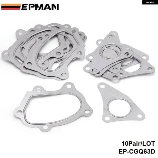 TD04 TD05 TF035 ターボタービンインレット アウトレット ガスケット スバル インプレッサ WRX EJ20/EJ25 排気ヘッダー EP-CGQ63D カスタム パーツ アクセサリーHigh-concerned chemic...