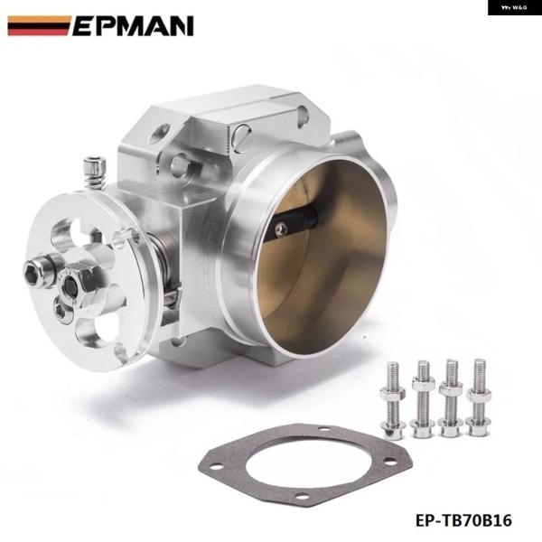 アルミシルバーインテーク マニホールド 70MM スロットルボディ ホンダ B16 B18 D16 F22 B20 D/B/H/F EG EK H22 EP-TB70B16 カスタム パーツ アクセサリーHigh-concerned che...