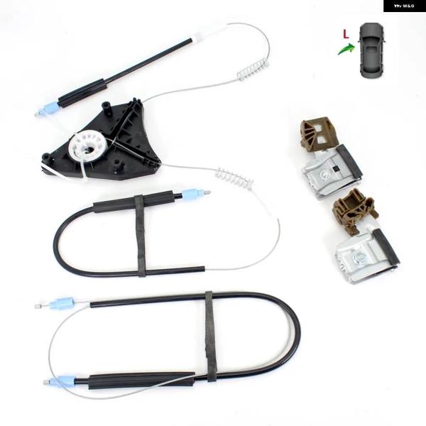 フロント左側 VW ポロ 9N 2002-07 - 10 電動ウィンドウレギュレーターリペアキット カスタム パーツ アクセサリーSpecial Features:Electic Window Regulator Repair KitIte...