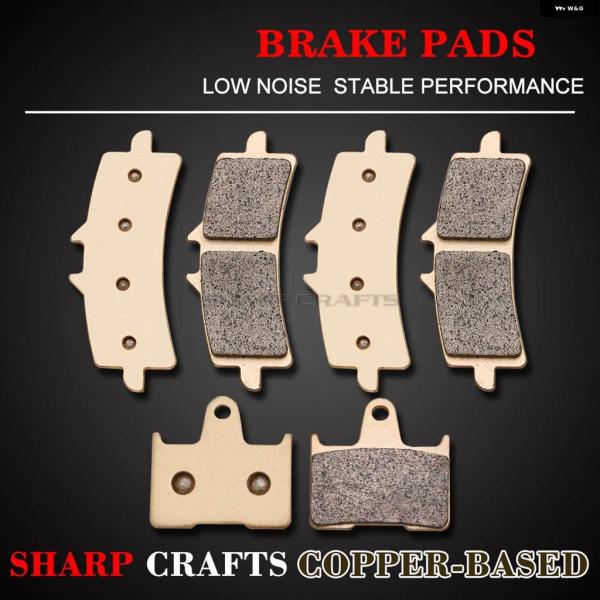 フロントリア ブレーキ パッド カワサキ ZZR 1400 ZZR1400 ZX-14R パフォーマンススポーツ ZX1400 JGF/JHF/JJF 2016-2019 バイク パーツ カスタム パーツ アクセサリーHigh-concer...