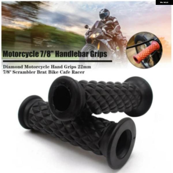 ハーレー ダビッドソン リフィットハンドル レトロ 883 CG125 汎用 ダイヤモンドシェイプ 3Dパターン ソフト 22MM ラバーハンドル CO カスタム パーツ アクセサリーHigh-concerned chemical:None...