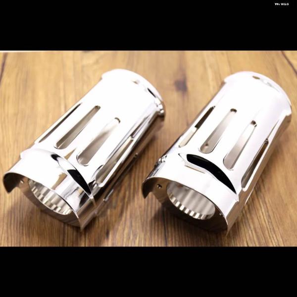 シャローカット クローム フォーク ブーツ セット スライダー カウベル 4個 ハーレー ツーリング ストリート グライド 2014-22 カスタム パーツ アクセサリーProtective parts:OtherHigh-concerne...