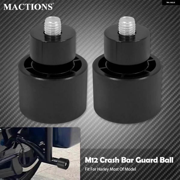 2X オートバイ クラッシュ バー ガードボール M12 クラッシュ バー エンジン ガード ハーレー ソフテイル ツーリング ダイナ スポーツスター XL カスタム パーツ アクセサリーProtective parts:OtherHigh...