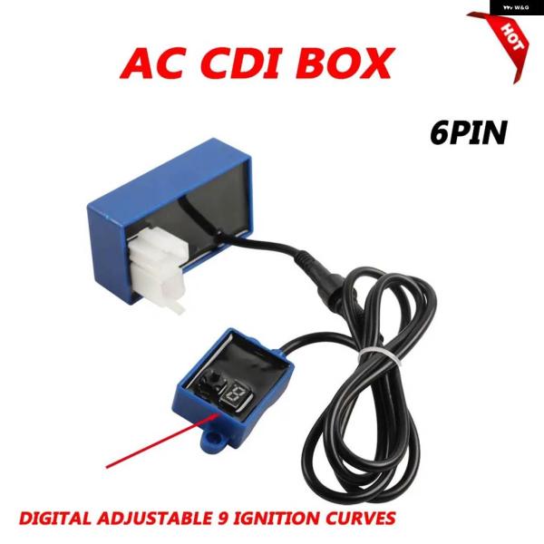 AKT125 RX125 FT125 FT150 CG125 FT150 RX150 SBR150 6ピンAC CDI ボックス 9 点火 カーブ デジタル調整可能 高性能 カスタム パーツ アクセサリーHigh-concerned che...