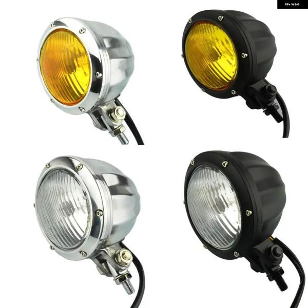 オートバイ バイク 汎用 オールド スクール ヴィンテージ ヘッドライト ライト ヘッドランプ ブレット ハーレー チョッパー カフェレーサー クルーザー カスタム パーツ アクセサリーHigh-concerned chemical:Non...