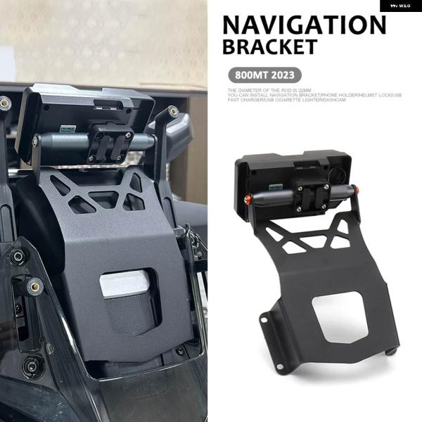 オートバイ アクセサリー スタンド ホルダー 電話携帯電話GPSナビゲーションプレート ブラケット CFMOTO 800MT 800MT 800 MT 2025 2024 カスタム パーツ アクセサリーHigh-concerned chem...