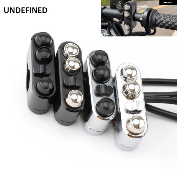 バイク 1インチ 25MM ハンドルバー コントロール スイッチ ホーンライト ウィンカー スタートスイッチ プッシュ ボタン ハーレー スポーツスター ツーリング ダイナ カスタム パーツ アクセサリーHigh-concerned che...