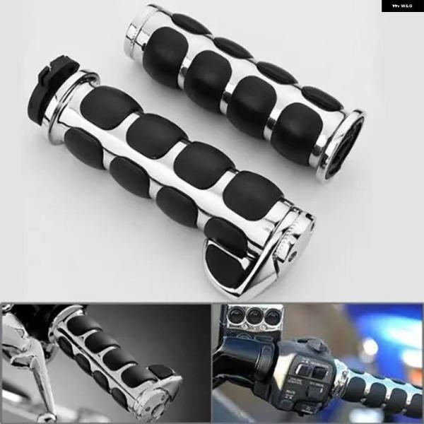 7/8インチ マノポール モトクルーザー チョッパー カフェレーサー ツーリング バイク 22MM ハンドルバー クローム ビレット キャップ ハンド グリップ カスタム パーツ アクセサリーHigh-concerned chemical:...