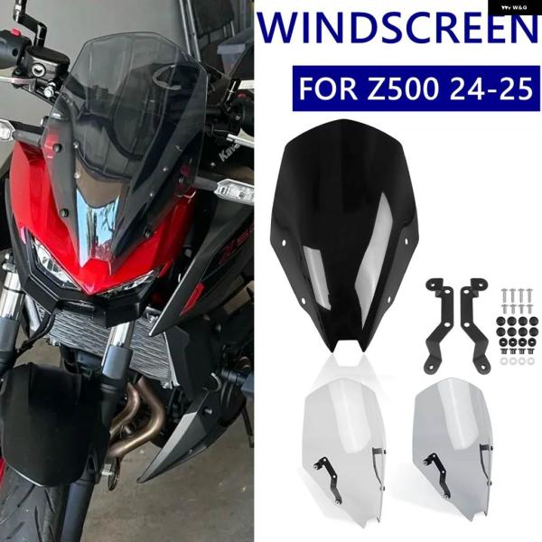 Z500 オートバイ スポーツツーリングウィンドスクリーン ウィンドシールド カワサキ Z 500 2024 2025 バイザー ウィンドスクリーン シールド デフレクター アクセサリー カスタム パーツ アクセサリーHigh-concer...