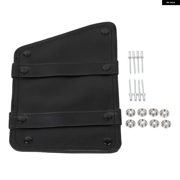 ブラック PUレザー バイク 左サイドポケットカバー 蓋 ホンダ ゴールドウィング 1500 GL1500SE GL1500I GL1500A 1988-2000 カスタム パーツ アクセサリーHigh-concerned chemical...