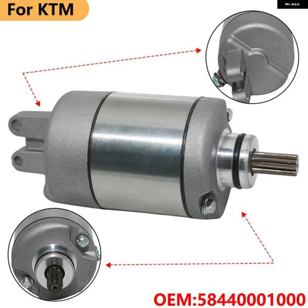 MOTORFIETS スタートモータースターター KTM 400 450 620 625 640 660 ADVENTURE R 640 LC4-E EGS-E LS-E LC4 RXC-E SMC SXC 58440001000 カスタム...
