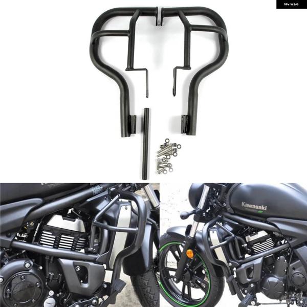 オートバイ エンジン ガード カワサキ VN650 VULCANS 650 EN650 VN 650 2015-2022 2023 クラッシュ バー バンパー スタントケージ プロテクター カスタム パーツ アクセサリーProtective...
