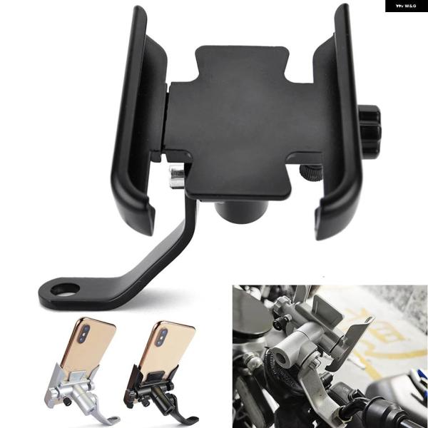 オートバイ バイク スマホ ホルダー GPS ブラケット リアビューミラー マウント クリップ MOTO MIRRO ハンドルバー マウント ホルダー 360° 回転可能 アルミ カスタム パーツ アクセサリーItem Width:0inc...