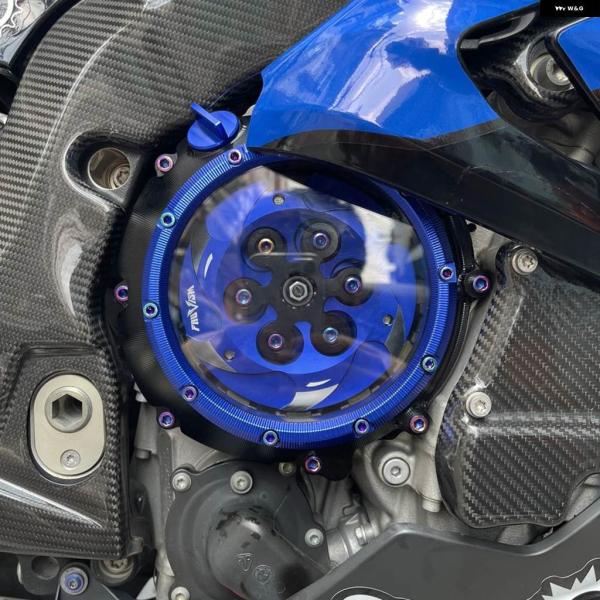 エンジン クリア クラッチカバー プロテクター ガード BMW S1000R S1000XR S1000RR HP4 XR RR クラッチ プレッシャー プレート スプリング リテーナー カスタム パーツ アクセサリーProtective ...