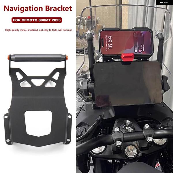 オートバイ アクセサリー スタンド ホルダー 電話携帯電話GPSナビゲーションプレート ブラケット CFMOTO 800MT 800MT 800 MT 2023 カスタム パーツ アクセサリーHigh-concerned chemical:...