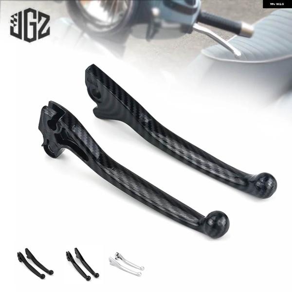 バイク カーボンアルミ ハンドルバー ブレーキ レバー アクセサリー VESPA LXV VXL150 S125 S150 SPRINT PRIMAVERA 50 150 ブラック カスタム パーツ アクセサリーHigh-concerned...