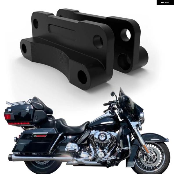 ハーレー ダビッドソン FLHR 1993-2013 FLHT FLHTCU FLHTK FLHX FLTR オートバイ フロントフェンダーライザー マッドガード リフト ブラケット アダプターセット カスタム パーツ アクセサリーHigh...