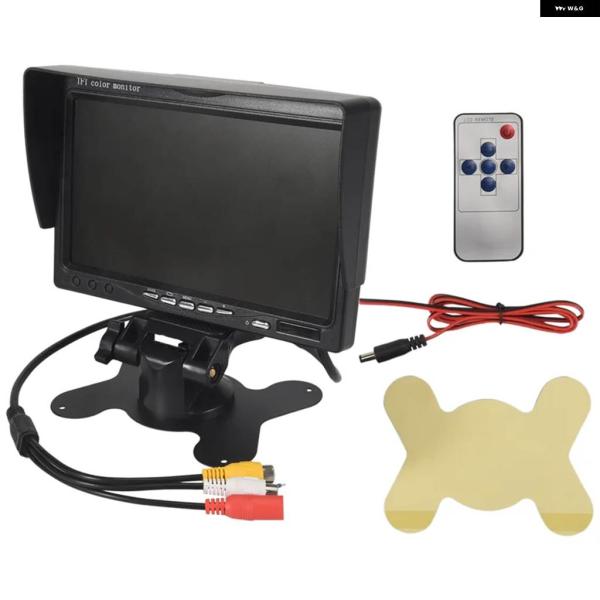 12V-24V 7インチ TFT LCD カラー HD モニター 車 トラック CCTV リバース リアビュー バックアップ カメラ 用 カスタム パーツ アクセサリーHigh-concerned chemical:NoneDin:Doub...