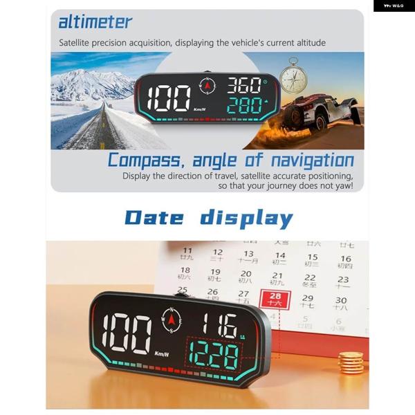 G14 車用ヘッドアップ ディスプレイ 車用HUD スピード メーター 速 度超過アラート スーパーディール ビングアラーム カスタム パーツ アクセサリーHigh-concerned chemical:NoneDin:Double Din...