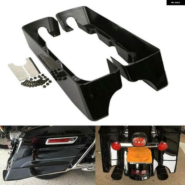 ハーレー ツーリング ロードキング ストリートグライド エレクトラグライド 1994-2013 2014-2023用 4インチ ハードストレッチ サドルバッグ エクステンション カスタム パーツ アクセサリーHigh-concerned c...