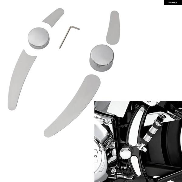 ハーレー ソフテイル ファットボーイ デュース FLSTF FLSTN 2000-2007用 クロームカーブ スイングアーム フレーム インサートピボットボルト カスタム パーツ アクセサリーProtective parts:Frame P...