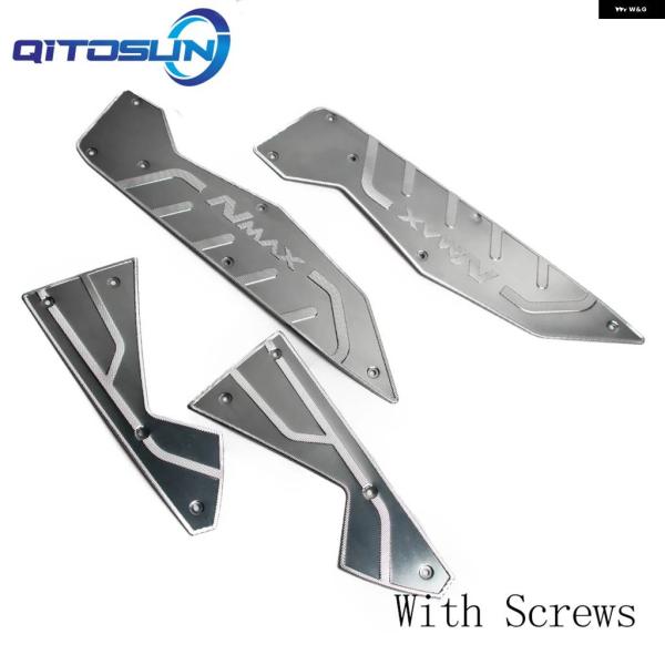 カスタム バイク NMAX フットレスト フットボード ペダルペグ フットボード ステップ フットプレート ヤマハ NMAX155 N-MAX 2015-2019 カスタム パーツ アクセサリーProtective parts:Frame ...