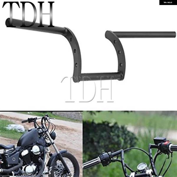 ブラック オートバイ ドラッグ ハンドルバー 1インチ Zバー 1インチ プルバック ハンドルバー ハーレー チョッパー ダイナ スポーツスター 1200 カスタム パーツ アクセサリーHigh-concerned chemical:Non...