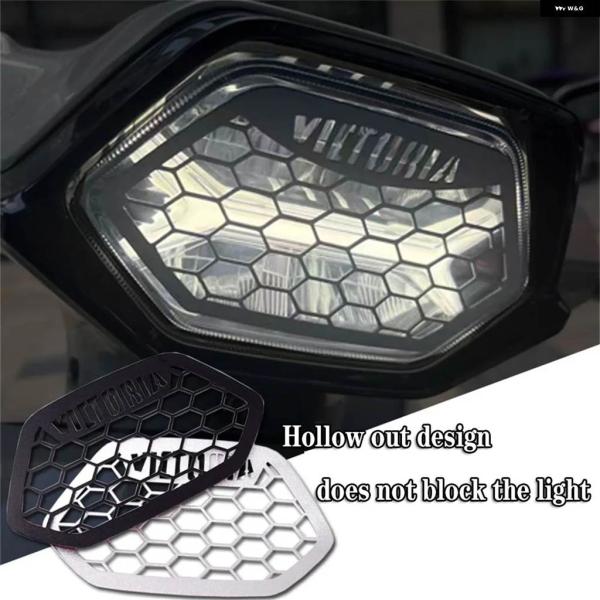 LONGJIA VICTORIA SIXTIES 150I 250I 300I バイク ライトカバー ヘッドライト プロテクター カットアウトランプガード アルミアクセサリー カスタム パーツ アクセサリーProtective parts:...