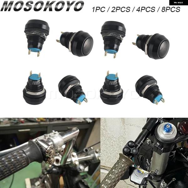 汎用 プッシュ ボタン スイッチパワーモーメンタリロックスクリューピンNO/OFFハザード フォグライト 12MM M ユニット ホーンライトスタータースイッチ カスタム パーツ アクセサリーHigh-concerned chemical:...