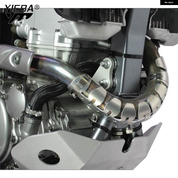 排気ヒート パイプ カバー ヒート バイク ヒート ホンダ CRF150RB CRF250R CRF450R KX250 KX450 YZ450F YZ250F RMZ250 RMZ 450 Z カスタム パーツ アクセサリーProtect...