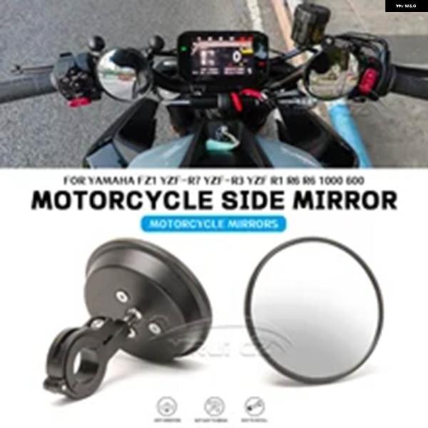 オートバイ レトロバイザー FZ-1 YZF-R7 YZF-R3 ESPELHO CONVEXO ESPELHOS DE GRANDE ANGULARPARA 1000 600 カスタム パーツ アクセサリーMaterial:Stainle...
